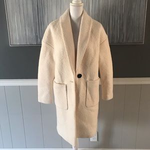 Express | Jackets & Coats | New Express Wool Cocoon Ivory Coat | Poshmark